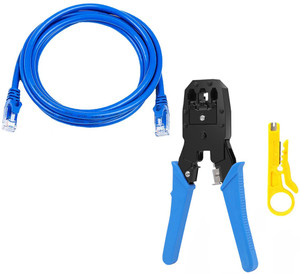 Crafts Haveli Networking Tool Kit Combo 1Mtr LAN Patch Cable & Crimping ...