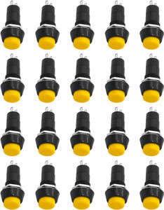 Electronic Spices Momentary push to On button yellow color horns ...