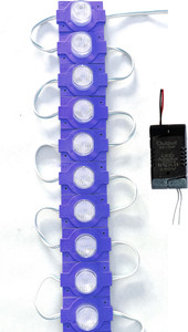 Steko (10-Pieces) Adapter + Hat Shape DC 12V 1.5 Watt Blue LED Module ...