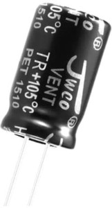 Inno Supplies 5 Pcs 100 uF 16v JWCO Electrolytic Capacitor with Safety ...
