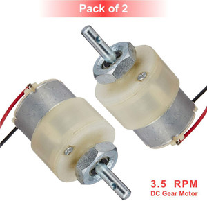 Scienticy 3.5 RPM 12V Center Shaft DC Gear Motor for Science projects ...