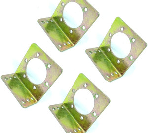 INVENTO 4Pcs DC Geared Side Shaft Motor Clamp L Shaped Motor Mount ...