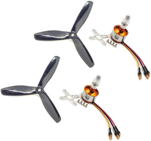 INVENTO 2Pcs 1200KV BLDC Brushless Motor + 5045 5x4.5 5 inch 3 Blade ...