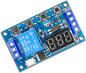 Electronic Spices DC 6V to 30V 1 Channel Delay power relay module with ...