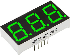 Quadmarq Electronics QDE282 0.56 inch 3-digit Green Display 7-Segment ...