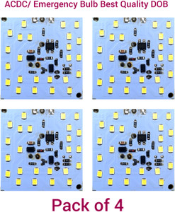 Illuminator Pack of 4 -ACDC/ Emergency bulb DOB, 220V-AC & 4V-DC Light ...