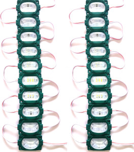 Steko 20 Pieces (GREEN) DC 12V 1.5 Watt 3 LED Half Tyre Shape LED ...