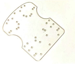 ERHIndia 1 Pc Pvc Acrylic Transparent Robotic Chassis For Arduino Car ...