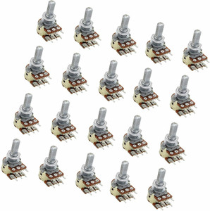INVENTO 20pcs 100K Ohm Potentiometer Pot Variable Resistor 6 Pins Split ...