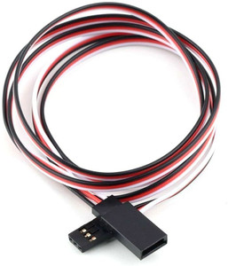 Flyrobo 100cm JR Male to Futaba Female Servo Extension Cable Electronic ...