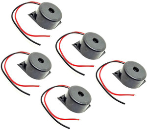 INVENTO 5pcs 3V - 27V DC 32mm Pizo Buzzer Continuous Ringing Automotive ...