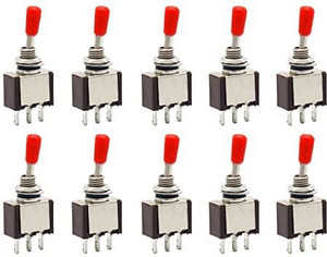 Electronic Spices Mts201 6a 125v 3 Pin Spdt Metal Body Mini Toggle ...