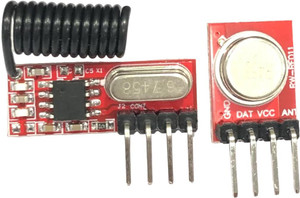 Roboway RF Wireless Transmitter Receiver Pair 433/434MHz Compatible ...