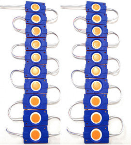 Wizzo 20 Pieces (BLUE) 12 Volt 2.4 Watt DC Coin LED Module Light For ...