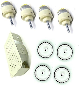 INVENTO Metal Chassis 4 Wheel Platform 200x105x50mm + 1000 RPM DC Motor ...