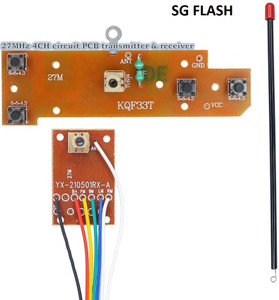 SG Flash 4CH RC Remote Control 27mhz Circuit PCB Transmitter & Receiver ...