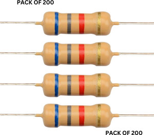 MAG BEE 6K8 OHM CARBON FILM RESISTORS 0.25 WATT TOLERANCE 5% Pack of ...