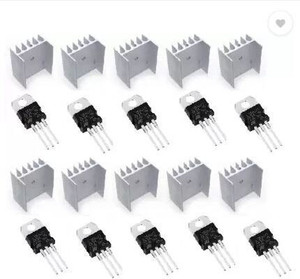 DIYtronics Pack of 10 7805 Voltage Regulator IC 12v to 5v with Heat ...