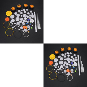 Flyrobo (2 pc) 78 Types of Assorted Gears Pack - - Electronic ...