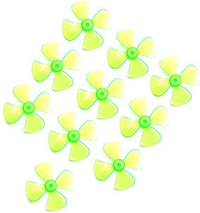 INVENTO 10 Pcs 4 Blade 60mm Fan Propeller Prop fit for 2mm Shaft DC ...