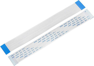 SLVC 17 Pin 1mm 200mm Length FFC Flex FPC Ribbon Cable A-Type Wire Pack ...