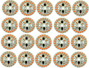 Steko (20 Pieces) 9 Watt Pink Color Super Bright DOB MCPCB 20 SMD LED ...