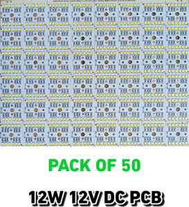 AP Source 12W 12 Volt DC MCPCB Led Light PCB Super Bright Set of 50 ...