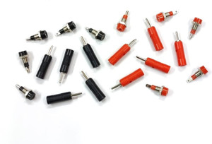 ERHIndia (10 Pair Red Black) 2mm Banana Pin Connector Male Black Black ...