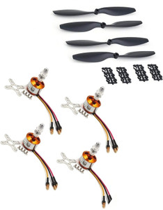INVENTO 4pcs 1045 10 inch propeller+1600KV BLDC Brushless Motor A2212 ...
