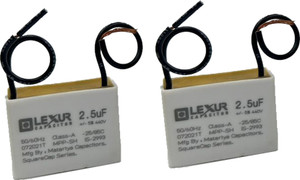 Lexur Capacitor 2.5 MFD square capacitor Power Supply Electronic Hobby ...