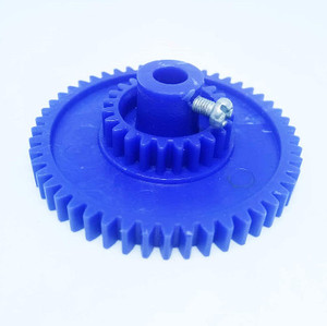 Ihc 50/24 Teeth Dual Plastic Spur Gear 6mm Shaft (Blue) (Pack of 2 ...
