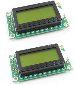 INVENTO 2Pcs 0802 LCD Module 8 x 2 Character Display 3.3V / 5V LED LCD ...