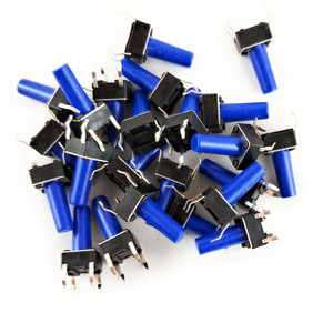 SAMAES 25 pics 4 Pin 6x6x12mm Micro Push Button Switch, 12mm Base to ...