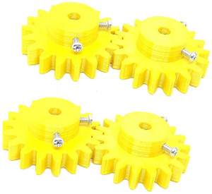 INVENTO 4pcs 3D Printed Plastic Spur Gear 18 Teeth, 50mm dia, 10mm ...