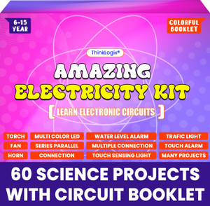 ThinkLogix Electricity Kit - Learn Electronic Circuits - 60 Projects ...