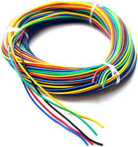 Wizzo 65 Meters 14/36 Multi Color Wire {13 METER Each Red, Green, Blue ...