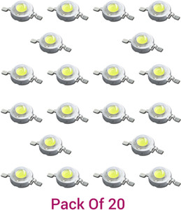 Illuminator Pack of 20 - 3W High Power SMD LED Chip white Light ...