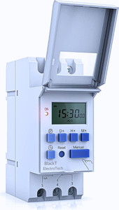 Blackt Electrotech 250VAC Digital LCD Display Programmable Timer DIN ...