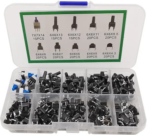 SG Flash PREMIUM QUALITY 180Pcs Tactile Push Button Switch 10 Values ...