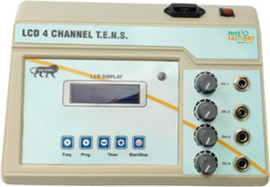 PHYSIO FACTORY 4 Channel Tens Physiotherapy Machine (ABS Body) LCD ...