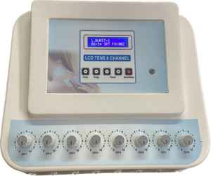 PHYSIO INTERNATIONAL Metallic 8 Channel LCD Tens Unit Physiotherapy ...
