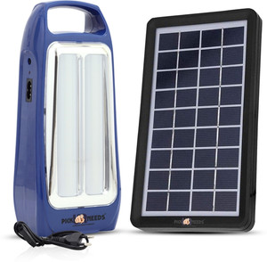 VR Bright Lite Ss-Pn-El-9112 Blue + Solar 5 hrs Torch Emergency Light ...