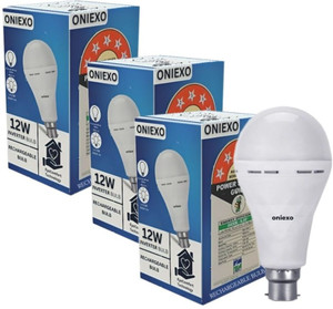 ONIEXO 9W LED Emergency Bulb with Smart Backup – Rechargeable and ...
