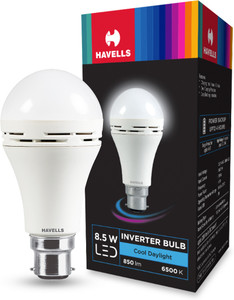 HAVELLS 8.5W B22 WHITE EMERGENCY LED BULB PACK OF-01 4 hrs Bulb ...