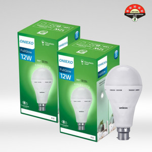 ONIEXO Pack of 2-12W LED Emergency Bulb with Shockproof and Fire ...