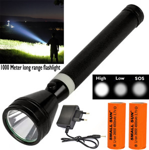 Crostal Metal body rechargeable 2 battery torch Torch Price in India ...