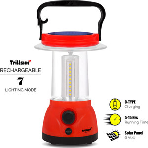 Trillsun 360 Degree Portable Solar Light Rechargeable Led Lamp 8 hrs ...