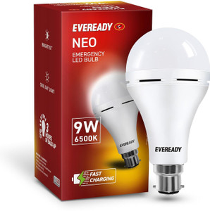 EVEREADY 9W Rechargeable Bulb, Ideal for Powercuts, Energy Efficient 4 ...