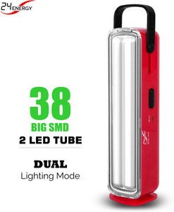 24 ENERGY Long Tube Rechargeable Hi-Bright Portable Table Light 8 hrs ...