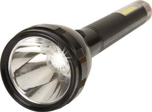 Texme JY 2080 with 3W COB + 5W Main Torch Rechargeable Flashlight with ...